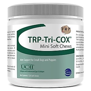 CEVA Animal Health TRP-Tri-COX Mini Soft Chews, Joint Support For Small Dogs & Puppies (120 Count)