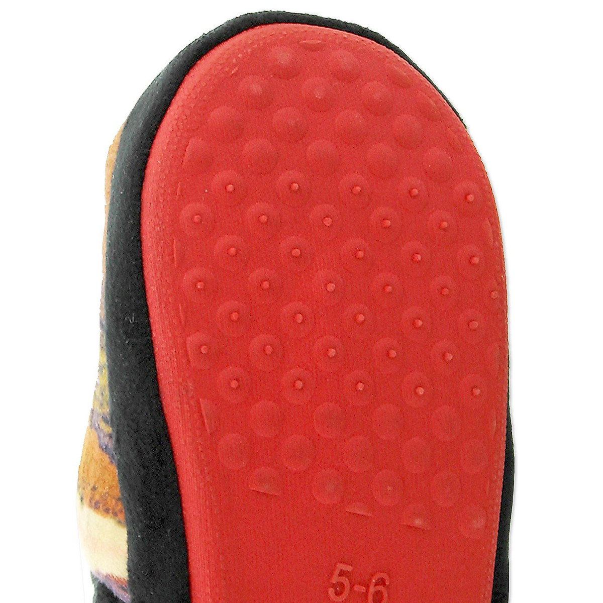 Disney Cars Lightning McQueen Tow Mater Toddler Boys Plush Aline Slippers (9-10 M US Toddler, Black/Red)