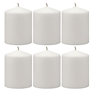 Stonebriar 100 Pack Unscented Tea Light Candles with 6-7 Hour Extended Burn Time & 35 Hour Long Burning Unscented Pillar Candles, 3x4, White