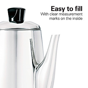 Hamilton Beach 12 Cup Electric Percolator Coffee Maker, Stainless Steel, Quick Brew, Vintage Spout