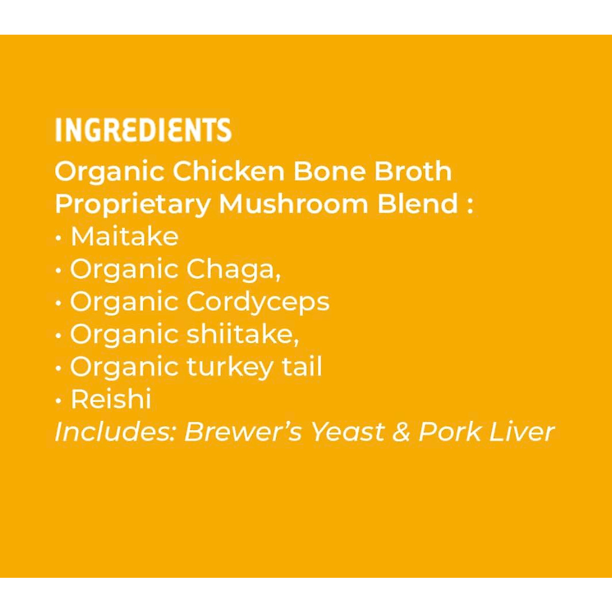 iHeartCats Bone Broth for Cats - Bone Broth & Mushroom Gold Powder Supplement for Immune System Support, Improved Mobility & Flexibility and Natural Detox - Turkey Tail Mushroom for Cats
