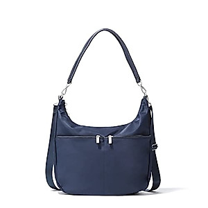 Baggallini Bowery Large Half Moon Hobo French Navy One Size