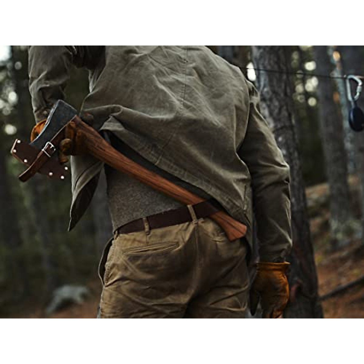 Helko Werk Helko Werk Leather Axe Sheath (Medium) - Genuine Leather Sheath for Axes and Hatchets Leather and Hatchet Cover and Axe Cover (Medium)