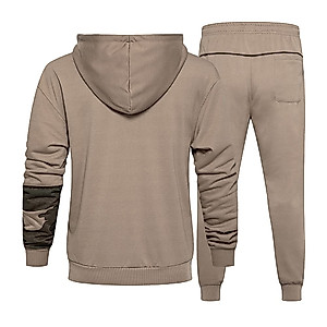 RPOVIG Men's Track Suits, 2 Pack Sweatsuits Outfits Full Zip Jackets Athletic Pants for Jogging Gym Workout