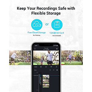 blurams Security Camera Outdoor, 3MP Dual-Lens Wi-Fi Outdoor Camera, 360° PTZ Cameras for Home Security w/Motion Tracking, Two-Way Talk, 2K Color Night Vision, IP66 Weatherproof