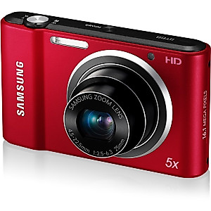 Samsung ST66 16 MP Compact Digital Camera - Red (EC-ST66ZZBPRUS)