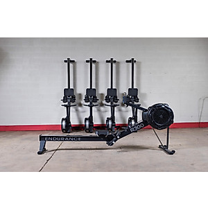 Body-Solid Endurance (R300) Air Resistance Indoor Rower - Cardio & Total Body Workout Machine with Self-Generating Power