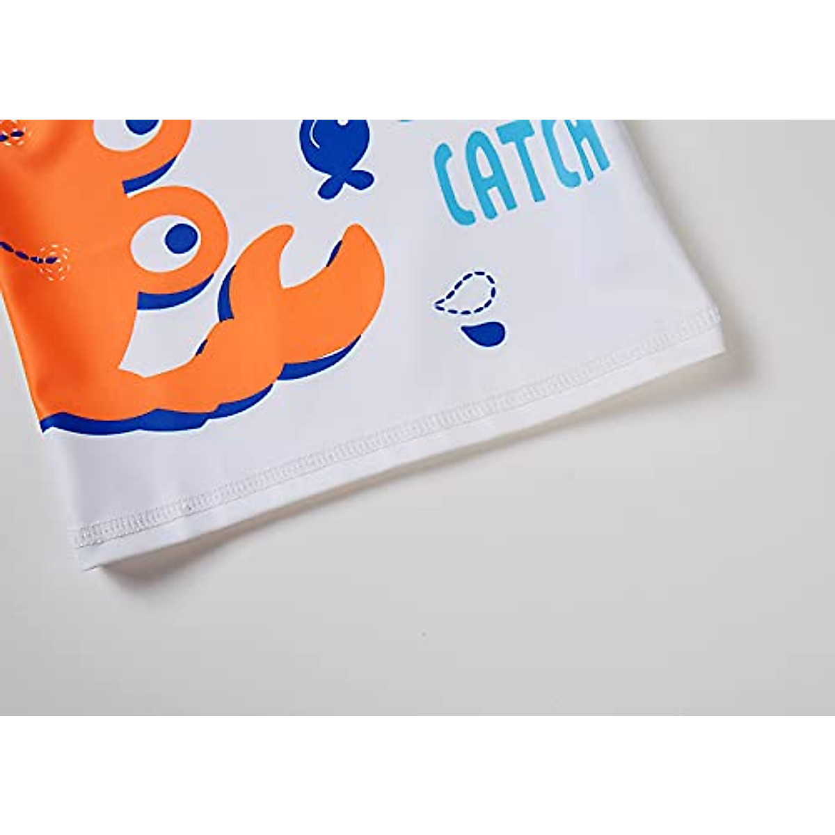 SGMWVB Baby and Toddler Boys' 3-Piece Swimsuit Set Bathing Suit with Hat Crab(9-18 Months)