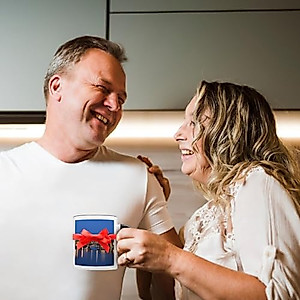 3dRose mug_82086_4 "Italy, Florence, Ponte Vecchio Bridge, Arno River - EU16 BTH0023 - Brenda Tharp" Two Tone Black Mug, 11 oz, Multicolor