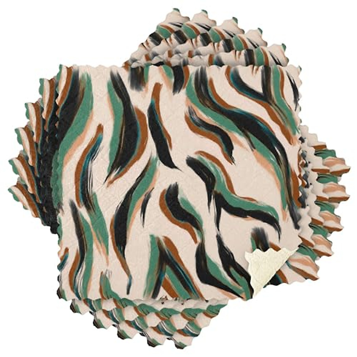 FRODOTGV Zebraleopard Fashion Trend Kitchen Towels and Dishcloths Rustic Dish Tea Towels Terry Dish Cloths for Kitchen Kitchen Tie Hand Towels