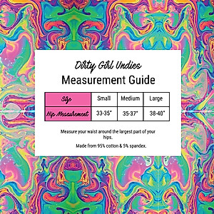 Dirty Girl Undies Cum Queen Women's High Rise Sexy Thong, Dirty Undies! Small Black