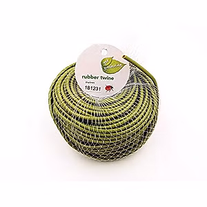 TIPU Soft Rubber Garden Twine, Reusable and Adjustable Plant Tie Without Wire Interior, Hollow Stretch Rubber Twine Expands with The Growth Plant/Fruit Tree, Green, 262 FT