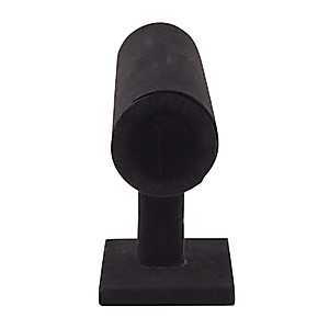 2-Piece Black Velvet Jewelry Display Set, T-Bar Stand and Mannequin Bust for Necklaces, Bracelets, Bangles, Chains, Anklets, Earring Holder for Retail Shops, Boutiques