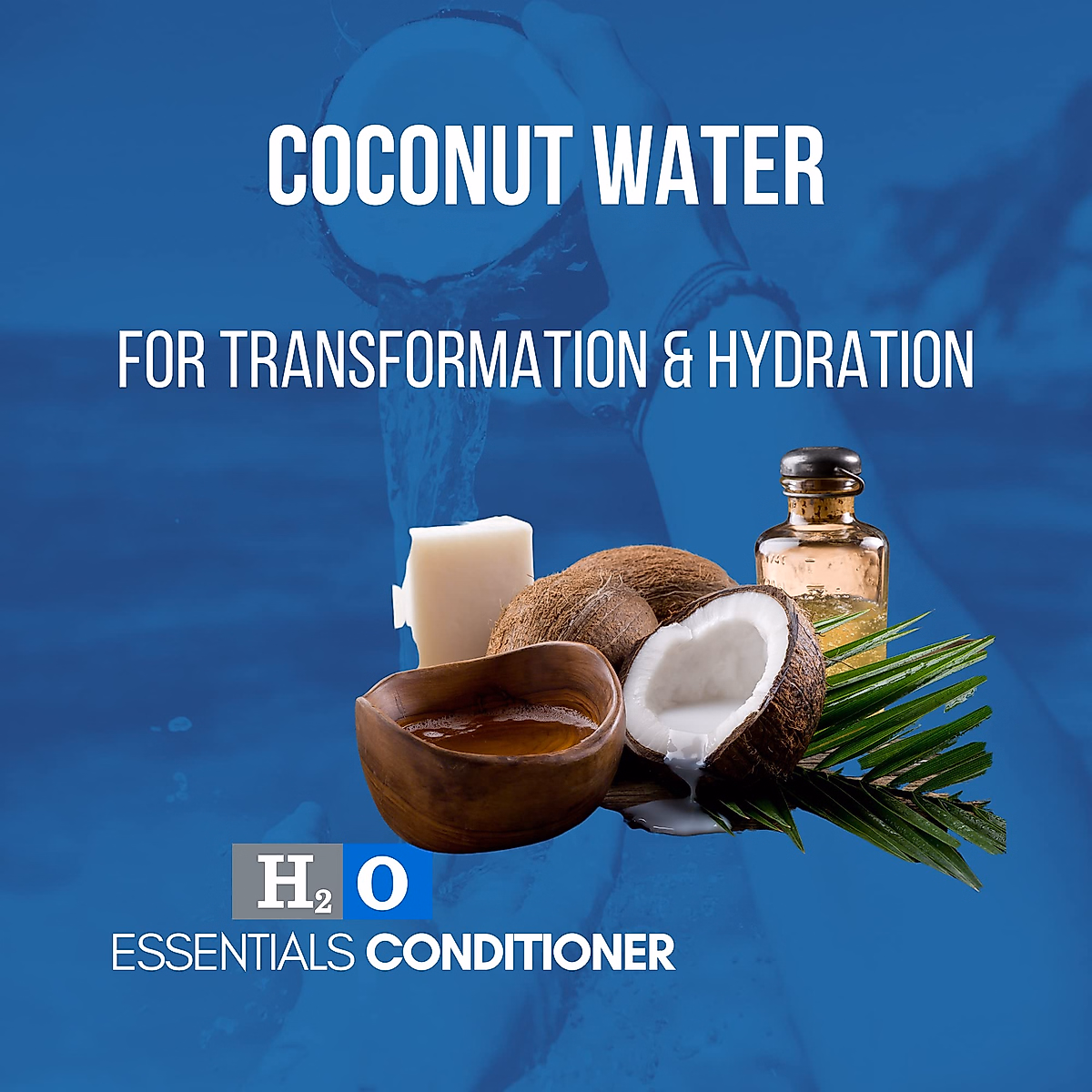 Pure Paws H2O Essentials Conditioner | Extreme Coconut Moisturizing Hydration for A Strong & Healthy Coat | 8oz