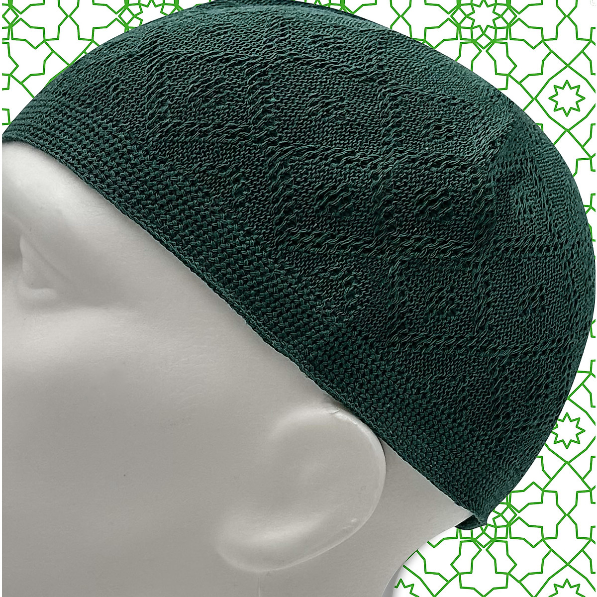 Kapobia Kufi Hats for Men, Muslim Clothes for Men,0 Breathable Skull Beanie, Crochet Cap, Handicraft Taqiyah, Cufi, Kufe (10 Pieces, Mixed Colors)