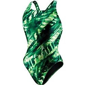 Speedo Rhythm Ripples Super Pro Back Swimsuit - Women's Size 30 Color Red