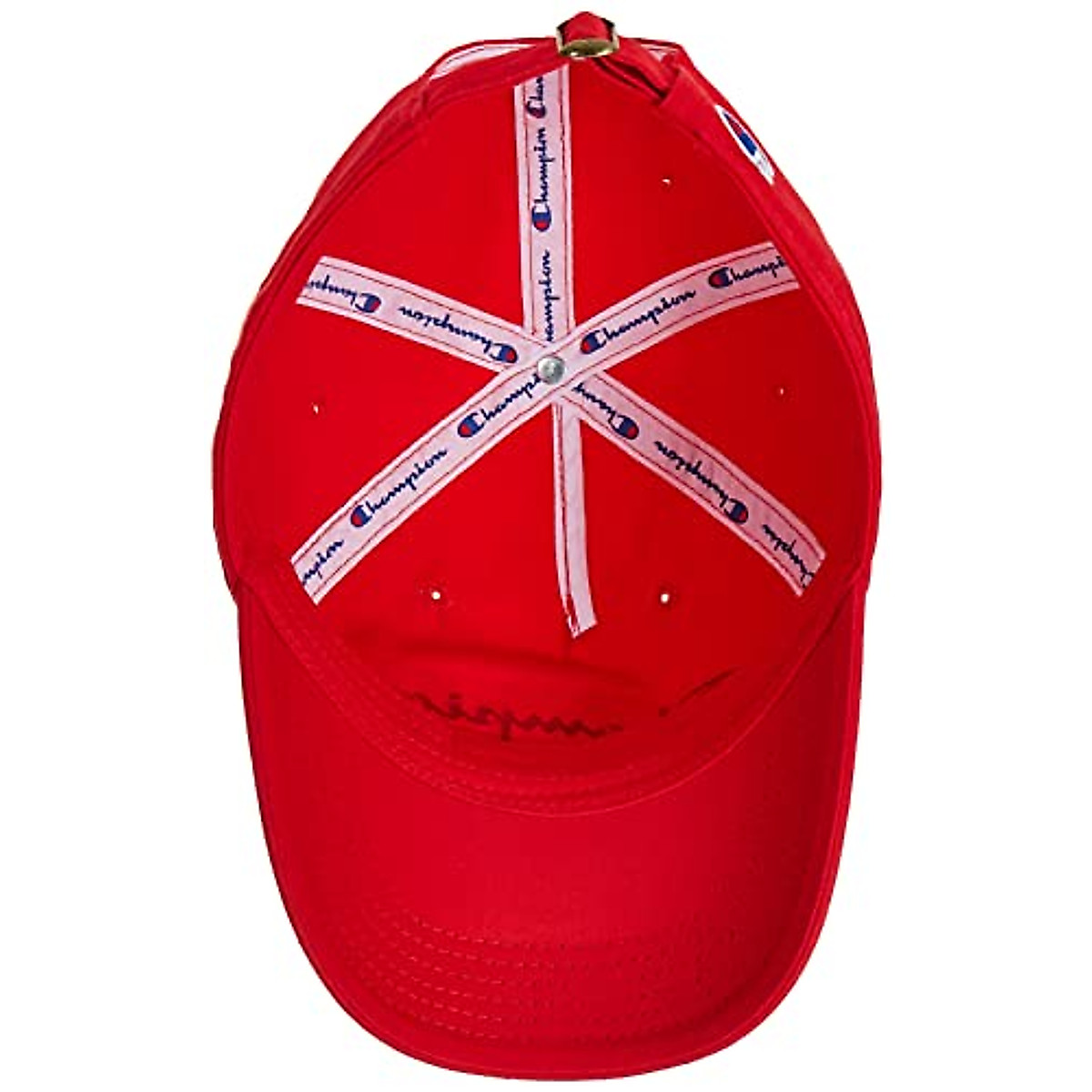 Champion unisex adult Ameritage Dad Adjustable Cap, Red, One Size US