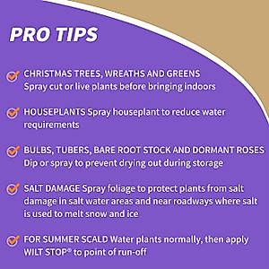 Bonide Wilt Stop, 40 oz Ready-to-Use Spray Anti-Transpirant Plant Protector, Long Lasting Effects, Extend the Life of Plants