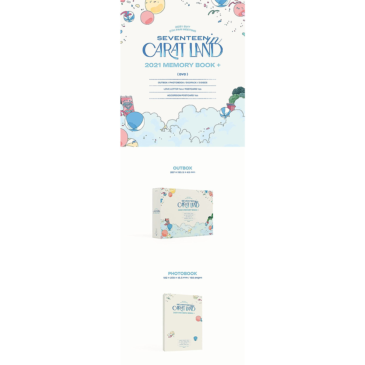 [PreOrder APR 15] Seventeen - [Seventeen in Carat Land] Memory Book + DVD