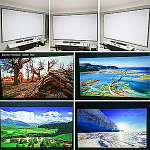 Yandood Projector Screen DIY Material 14x24 inches Color Swatch Black Backing 4K Ultra HD Front Projection EPPE Material Sample White/Grey 2pcs Pack