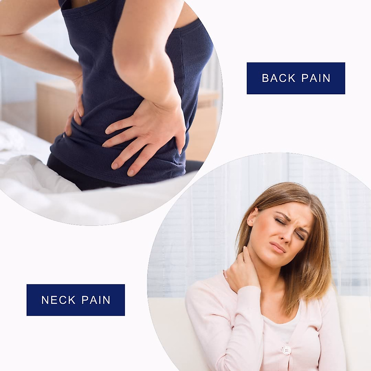 Solayman's Lavender Heating Pad Microwavable with Blue Removable Cover - Warm Compress Moist Heating pad for Back Pain Relief