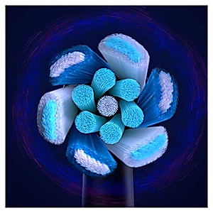 Oral-B iO Ultimate Clean Electric Toothbrush Head, Twisted & Angled Bristles for Deeper Plaque Removal, Pack of 4, Black