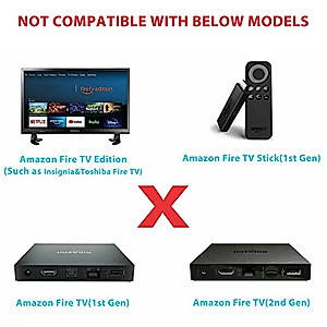 Remote Replacement 2nd Gen L5B83H Fit for Amazon Fire TV Stick 4K, Fire TV Cube 1st Gen 2nd Gen, Fire TV Stick 2nd Gen, Fire TV 3rd Gen, Pendant Design with Voice Search