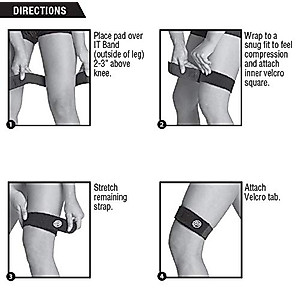 Pro-Tec Athletics IT Band Compression Wrap, X-Large