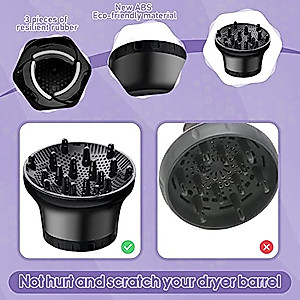 Adjustable Hair Diffuser for Curly Hair Suitable for 1.4 Inch to 2.6 Inch Blow Dryer, Diffuser Attachment Universal for Fine Thick Natural Wave and Frizzy Hair Professional Salon Tool