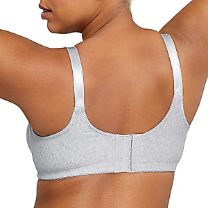 Bali Women's Double Support Cotton Stretch Wire-Free Bra, Heather Grey, 38D