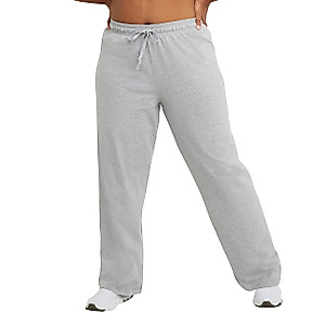 Champion, Lightweight Lounge, Comfortable Jersey Pants for Women, 31.5" (Plus Size Available), Oxford Gray, Large