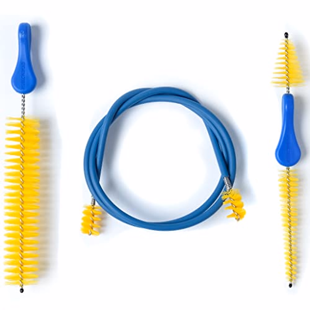 MusicNomad Premium 3 pc. Trumpet Brush Cleaning Kit: Mouthpiece, Valve & Snake Brush with Storage Bag (MN765)