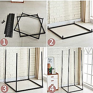 YXYECEIPENO Square Dressing Room Office Shopping Mall Fitting Room Comes with Iron Absorption Function to Better Protect Privacy Movable, Easy to Assemble and Disassemble Privacy Tent, 85x85x200cm