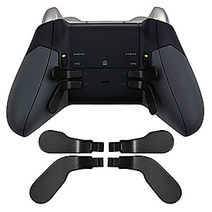 4 Pcs Black Metal Stainless Steel Paddles Hair Trigger Locks for Xbox One Elite Controller Replacement Parts