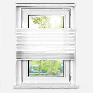 Cordless Top Down Bottom Up Cellular Shades,Light Filtering Honeycomb Blinds Fabric Window Shades White(Light Filtering),27"x72"