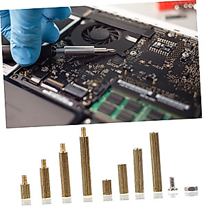 TEHAUX 480 Pcs M2 Computer Screw Standoff Screws for Acrylic PCB Standoffs Screw Spacers Motherboard Standoffs Ceiling Fan Screws Machine Screw Assortment Kit Ladder Standoff Small Screws