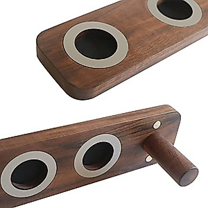 Hair Dryer Holder for Dyson Hairdressing Organizer Walnut Wood Wall Mounted Rack Bathroom Storage