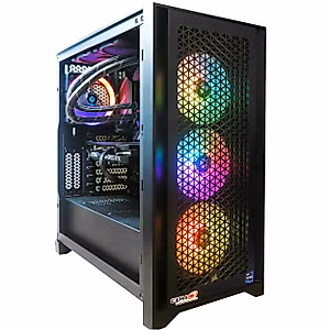 CPU Solutions GamerCore Gaming PC RTX 4060 Core i7 13700KF- 32GB DDR5 RAM, 1000GB SSD, Windows 11, RGB Tower (13700KF)
