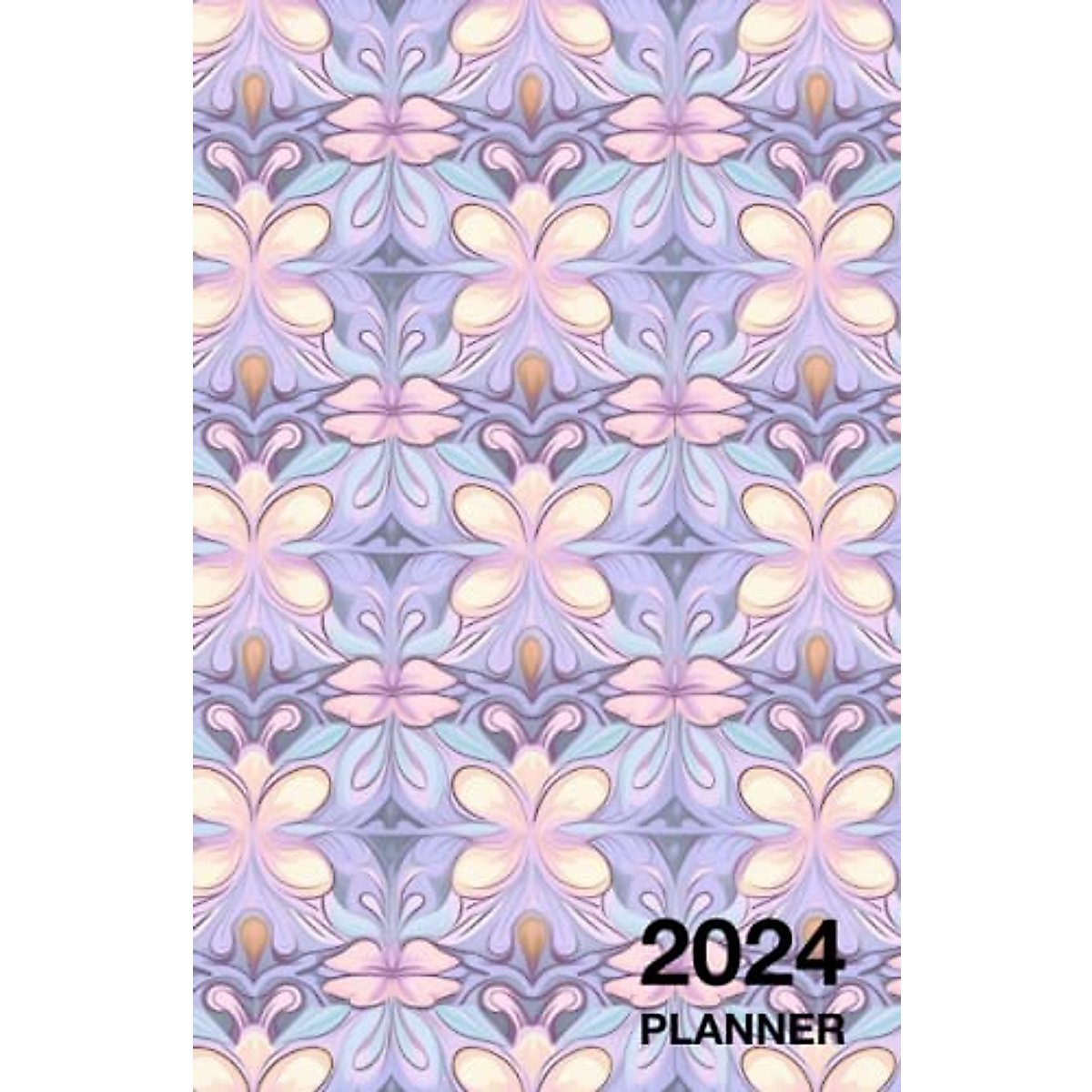 Monthly Planner 2024, beautiful abstract pattern.: Notebook To Do List Easily Organizes your tasks