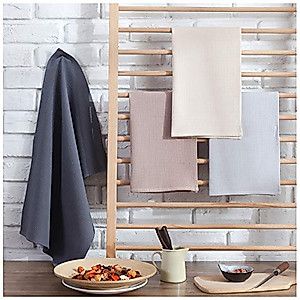 PY HOME & SPORTS Dish Towels Set, 100% Cotton Waffle Weave Kitchen Towels 4 Pieces, Super Absorbent Kitchen Hand Dish Cloths for Drying and Cleaning (17 x 25 Inches, Set of 4)