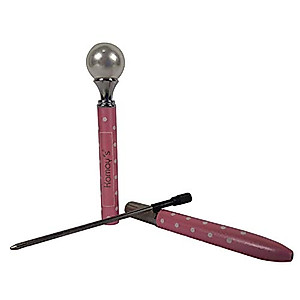 4PCS Pearl Pen Metal Ballpoint Pen with Big Pearl Funky Design Queen's Scepter Crown Style Office Supplies 1.0mm Black Ink with Gift Box by Kamay's (Rose+Rose Gold+Pink+Blue)