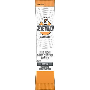 The Gatorade Gatorade G Zero, Sugar Free Powder Sticks, 0.10oz Packets (Mixes with 20 ounces of Water) 10 Pack (Orange), 20 Fl Oz (Pack of 10)