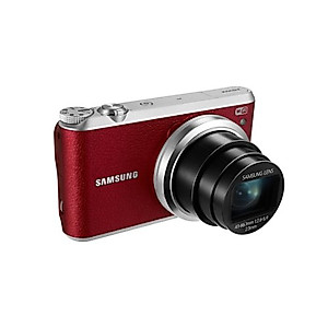 Samsung WB350F 16.2MP CMOS Smart WiFi & NFC Digital Camera with 21x Optical Zoom, 3.0" Touch Screen LCD and 1080p HD Video (Red)