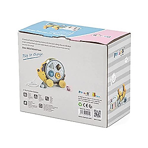 The Original Toy Company PolarB Viga Wood Toy - Pull Along Hedgehog with Sorting Wheel