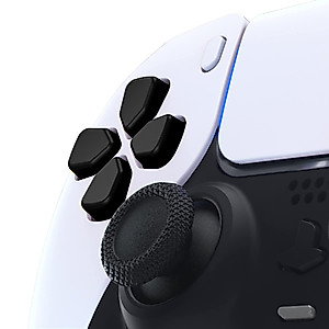 eXtremeRate Ergonomic Split Dpad Buttons (SDP Buttons) for PS5 Controller, Black Independent Dpad Direction Buttons for PS5 Edge, for PS4 All Model Controller - Controller NOT Included