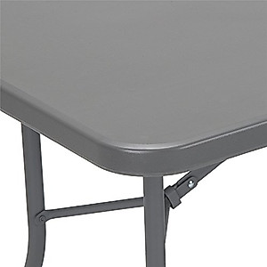 COSCO 6 ft. Fold-in-Half Banquet Table w/Handle, Gray