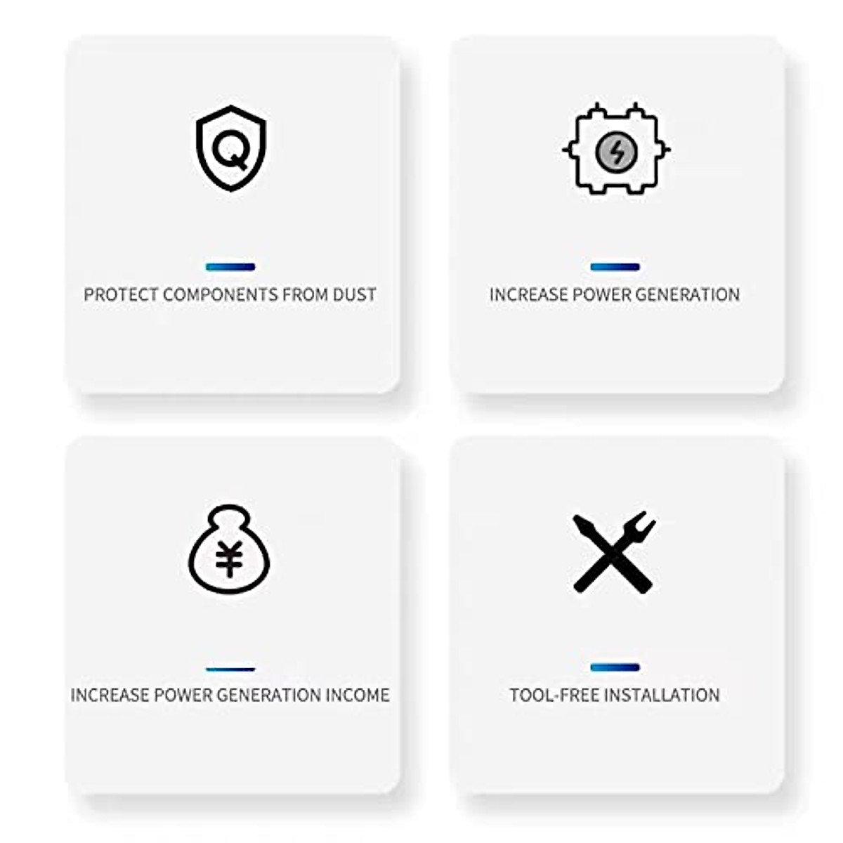 Solar Wind Power Parts Accessories Solar Panel Water Drain Clips 30Mm Pv Module Cleaning Clips For Water Drainage Photovoltaic Panel 30Pcs