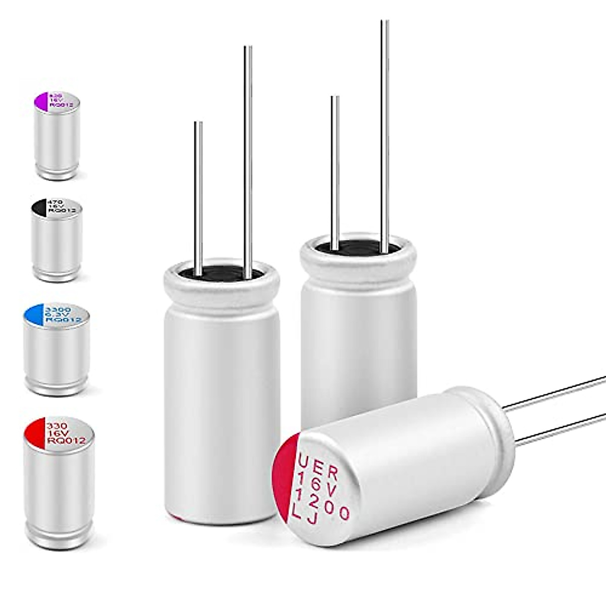 20Pcs Solid Capacitor Motherboard Graphics Card,6.3V680UF 6x8