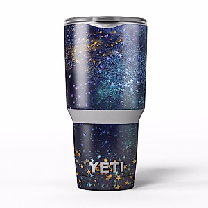 Design Skinz Swirling Multicolor Star Explosion - Skin Decal Vinyl Wrap Kit Compatible with The Yeti Rambler Cooler Tumbler Cups