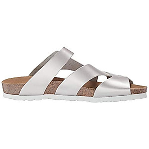 BAYTON womens Licha Sandal, Silver, 10